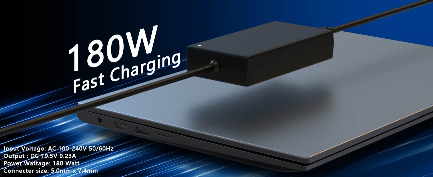 Ruilezyo 180W Laptop Charger Compatible with Dell G16 7630 G15 5510 5511 5515 5520 5521 5525 ...