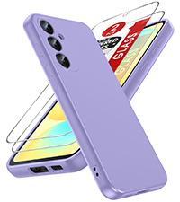 Amazon.com: LeYi for Galaxy S24-FE Case: Tempered Glass Screen Protector 2 Pcs,Full Camera Lens ...