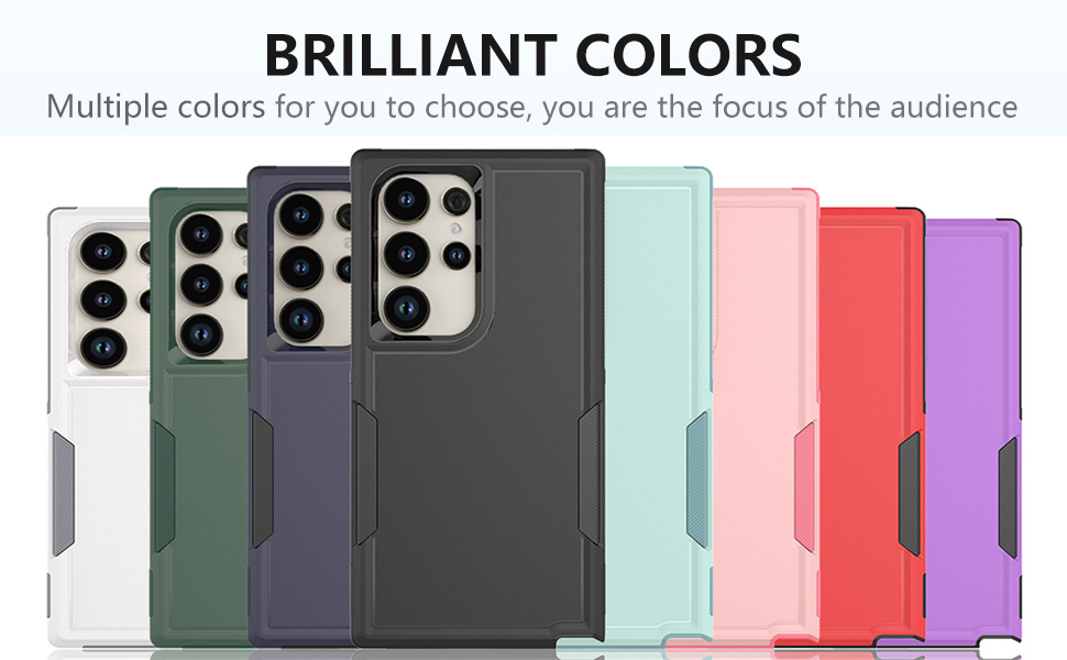 Amazon.com: for Samsung Galaxy S24 Ultra Case: Dual Layer Protective Heavy Duty Cell Phone Cover ...