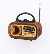 Amazon.com: PRUNUS J-120 Retro Vintage Radio Portable AM FM with Bluetooth,Transistor Radios ...