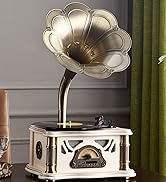 Amazon.com: HZLSBL Vintage Gramophone with Bluetooth Output Vintage ...
