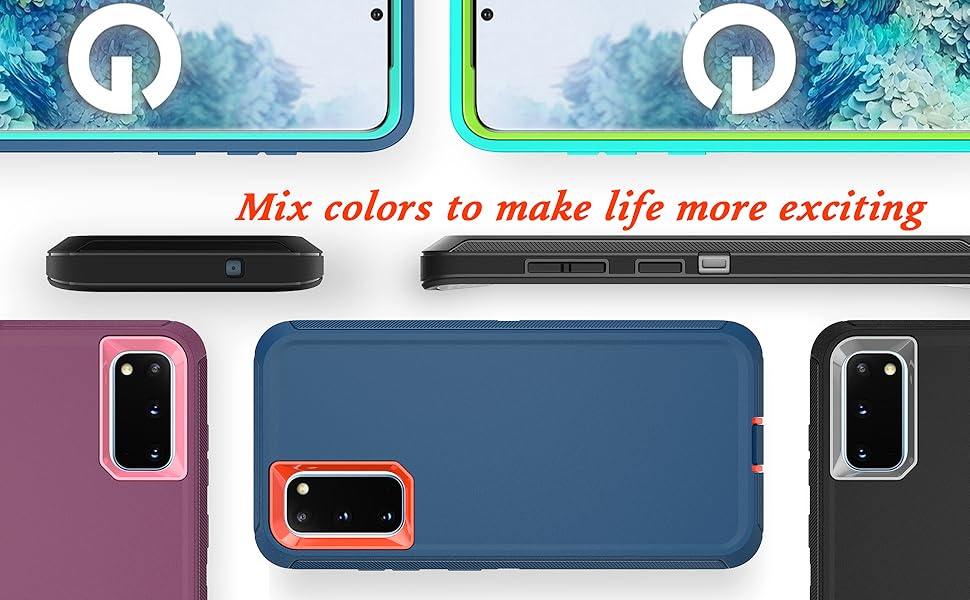 Amazon.com: YmhxcY Galaxy S20 Case with Self Healing Flexible TPU Film[2 Pack] and Camera Lens ...