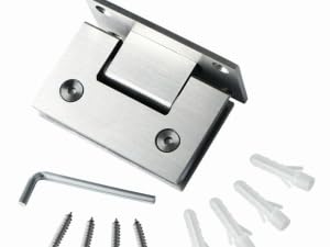 Alise Glass Shower Door Hinges, 90 Degree Shower Door Hinges for Glass Doors,Heavy Duty ...