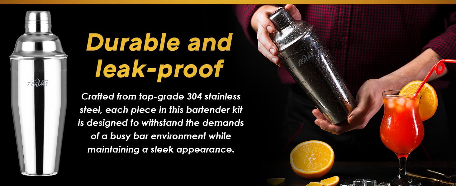 Amazon.com: TEAVAS Mixology Bartender Kit with Japanese Jigger & Bamboo Stand - 25 Piece ...