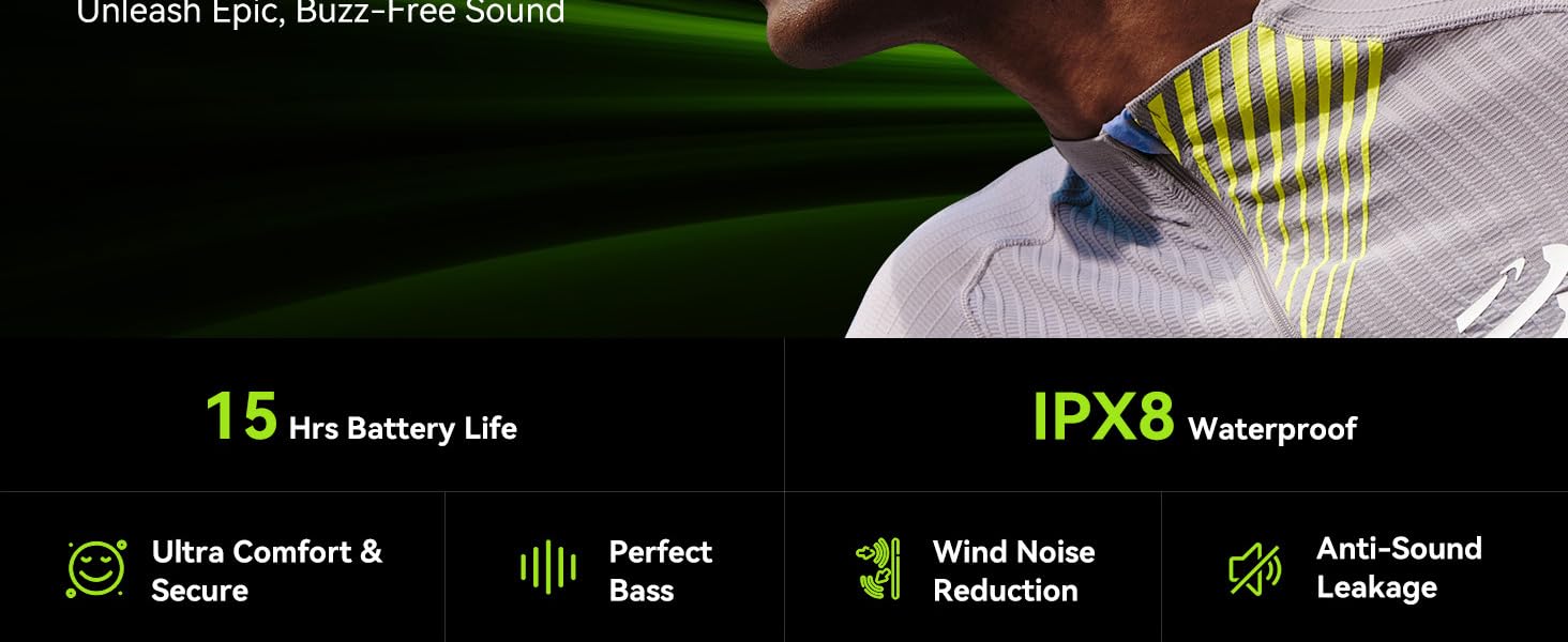 Amazon.com: Oladance OWS Sports Open-Ear Headphone, 15 Hours Open Wearable Stereo Bluetooth ...