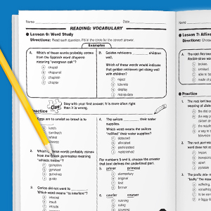Spectrum Grade 6 Test Practice Workbooks, Ages 10 to 11, Math, Language ...