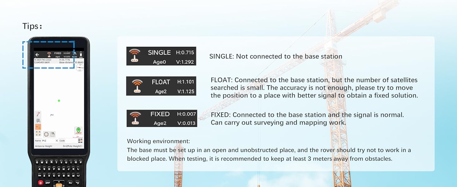 Amazon.com: SMAJAYU SMA26 GNSS IMU RTK GPS Surveying Equipment Rover Base Handheld Collector and ...