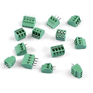 JHCBKFF 60Pcs 2.54mm/0.1" Pitch PCB Mount Screw Terminal Block ...