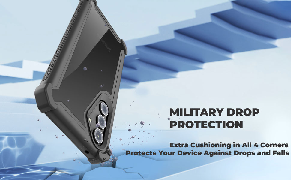 Amazon.com: KSELF Case for Samsung Galaxy A54 5G Case with 9H Tempered Glass Screen Protector ...