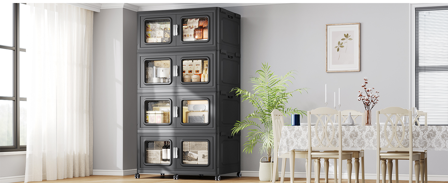 Amazon.com: BROVIEW 220 Qt Stackable Storage Bin with Lids, 55Gal Extra ...