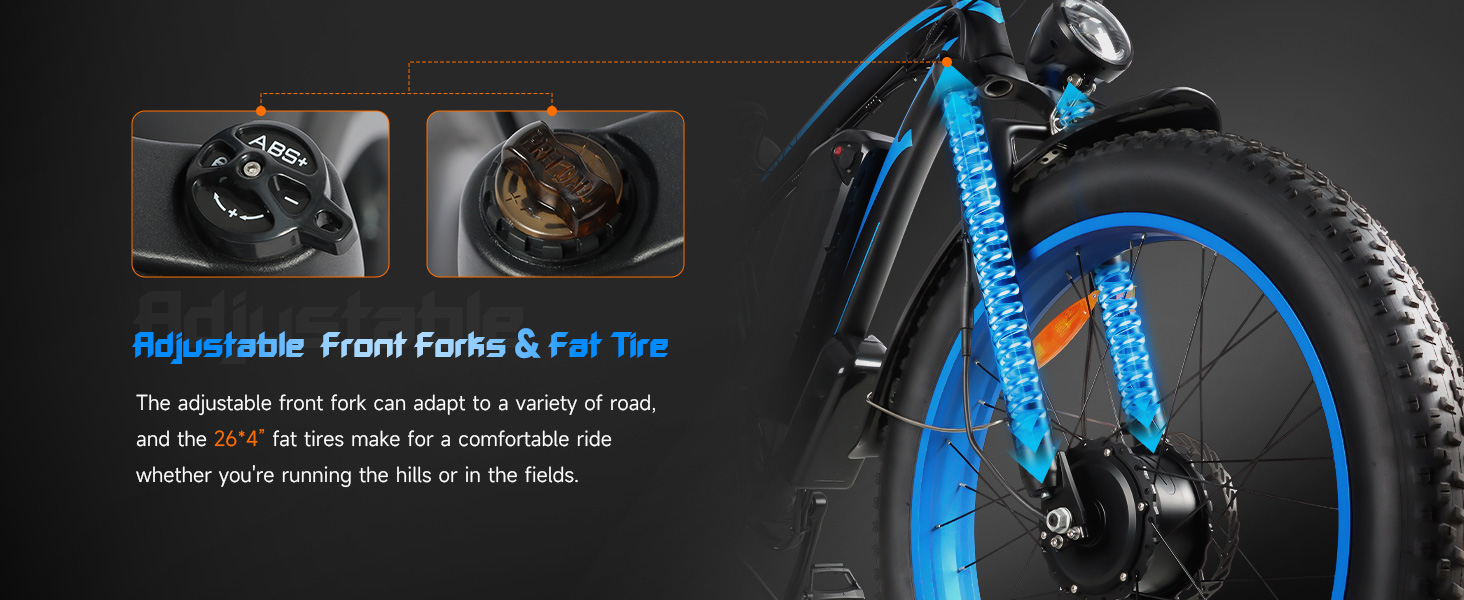 BAOLUJIE Electric Mountain Bike for Adults, Peak 3000W Dual Motor Ebike All Terrain Fat Tire E ...