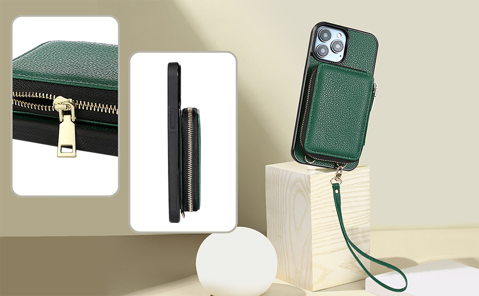 Amazon.com: KelaSip for iPhone 16 Pro Max Crossbody Wallet Case,Zipper Phone Case with RFID ...