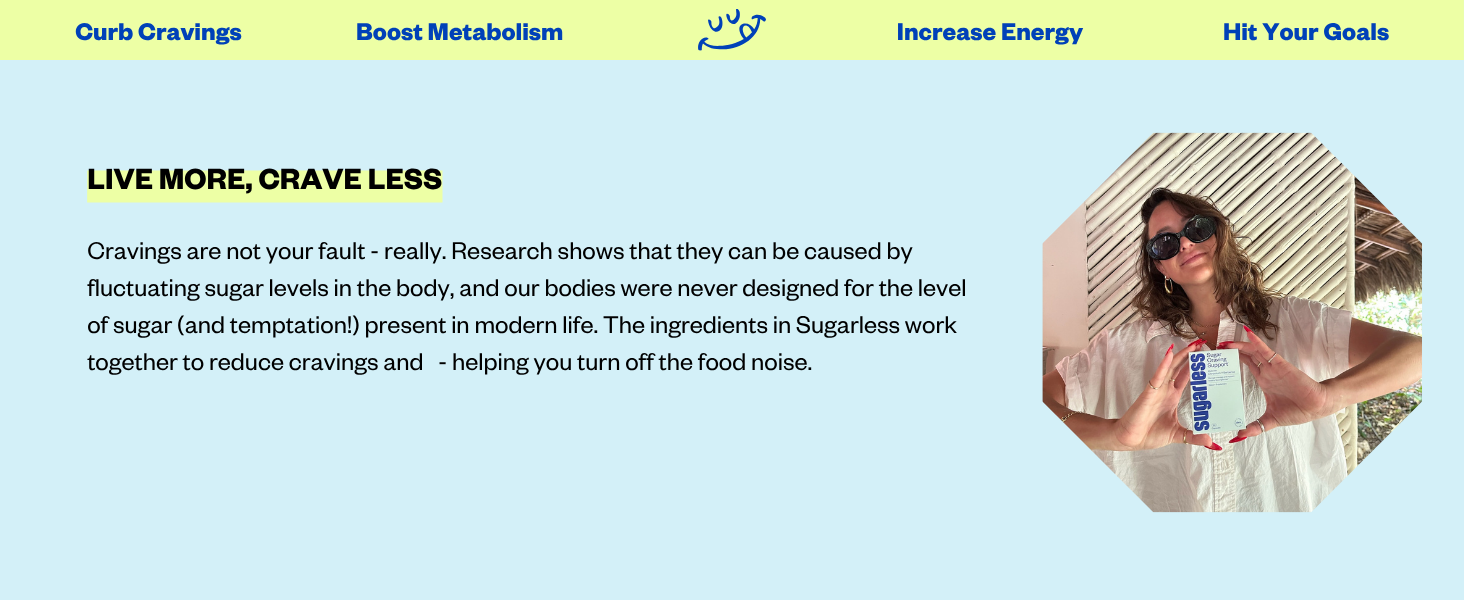 Amazon.com: Sugarless Stop Sugar Cravings Supplement, Natural Curb Appetite and Sugar ...