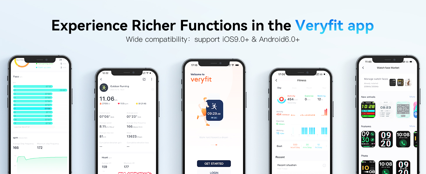 Amazon.com: Tensky Smart Watch for Men/Women Android & iOS, AI Voice, 1.99" AMOLED Fitness ...