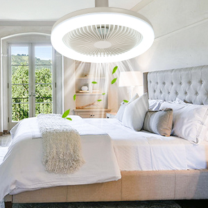 Socket Fan Light with Remote Control, 10 Inch Bladeless Socket Fan ...