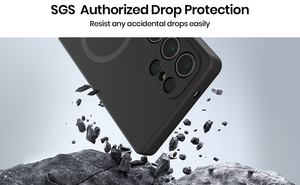 Amazon.com: BNAAGO Strong Magnetic Silicone Case for Samsung Galaxy S25 Ultra, Soft Slim-fit ...