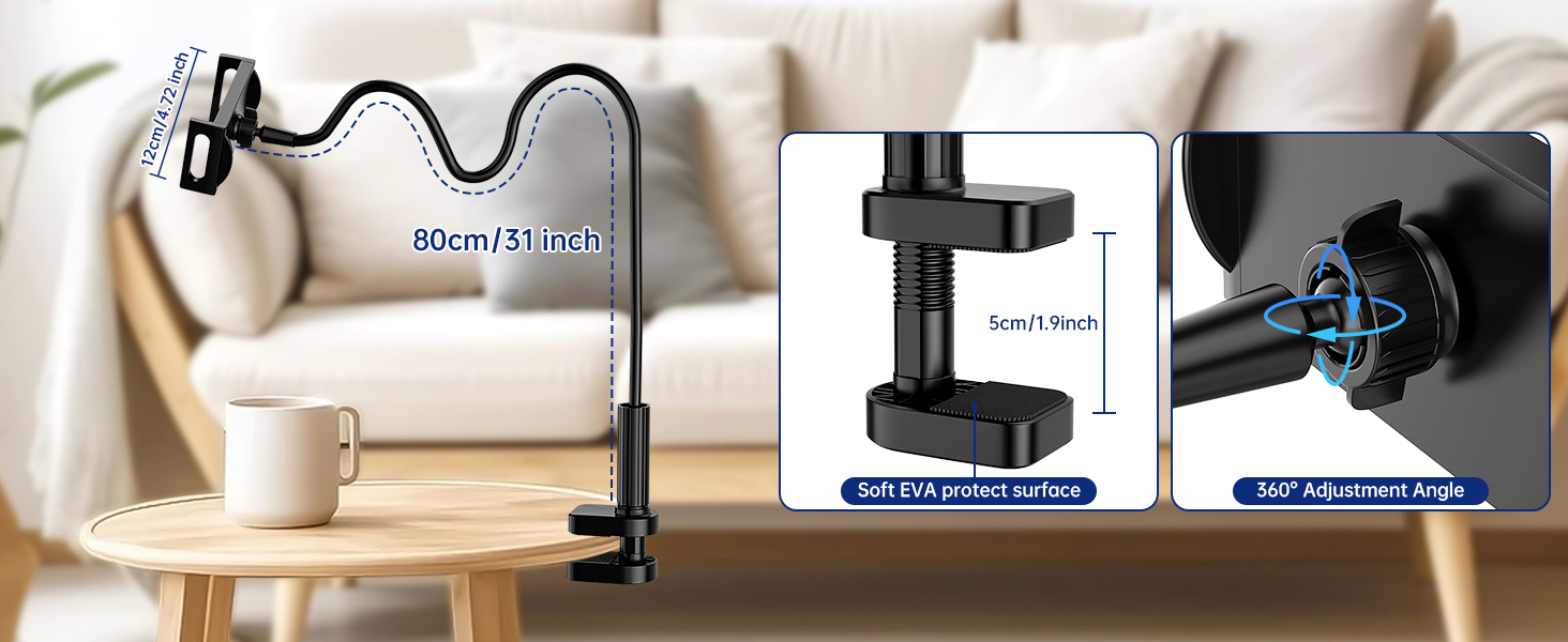 Amazon.com: Kindle Holder with Remote Page Turner - Read in Bed Without Blocking Text or ...