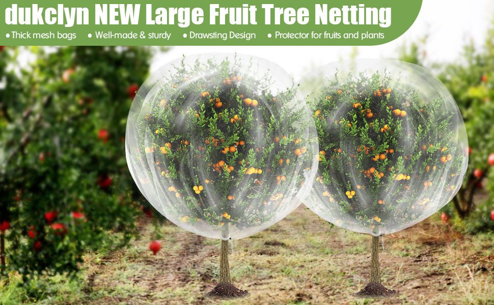 Amazon.com : 2 Packs 8' x 8' Large Garden Cicada Netting for Trees, Ultra-Fine Fruit Tree ...