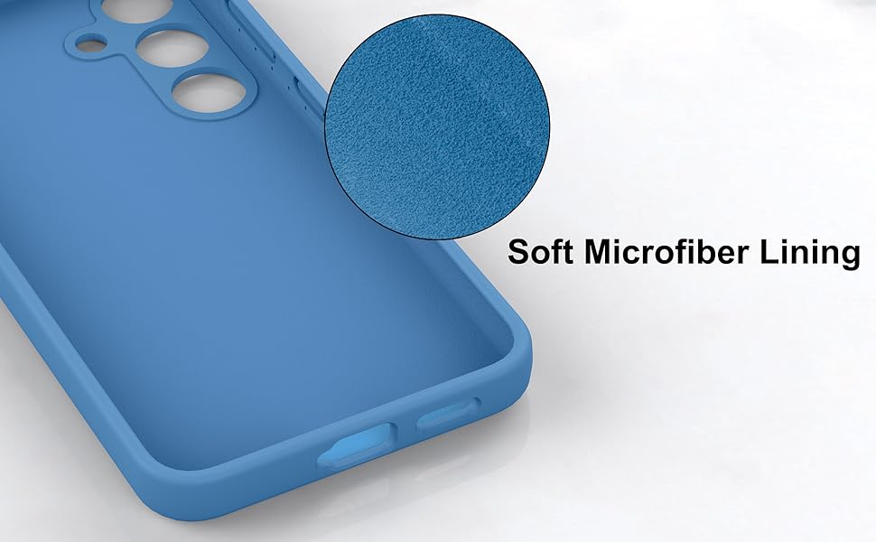 Amazon.com: Cresee for Samsung Galaxy S24 Case, Liquid Silicone Phone Case with Microfiber ...