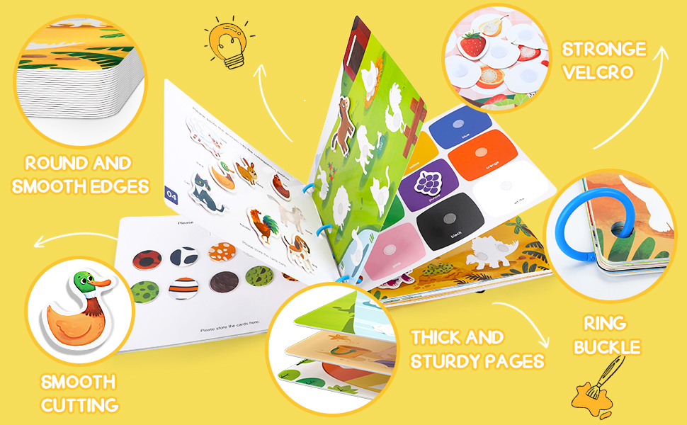 Amazon.com: URMYWO Toddler Busy Book, Preschool Learning Activities ...