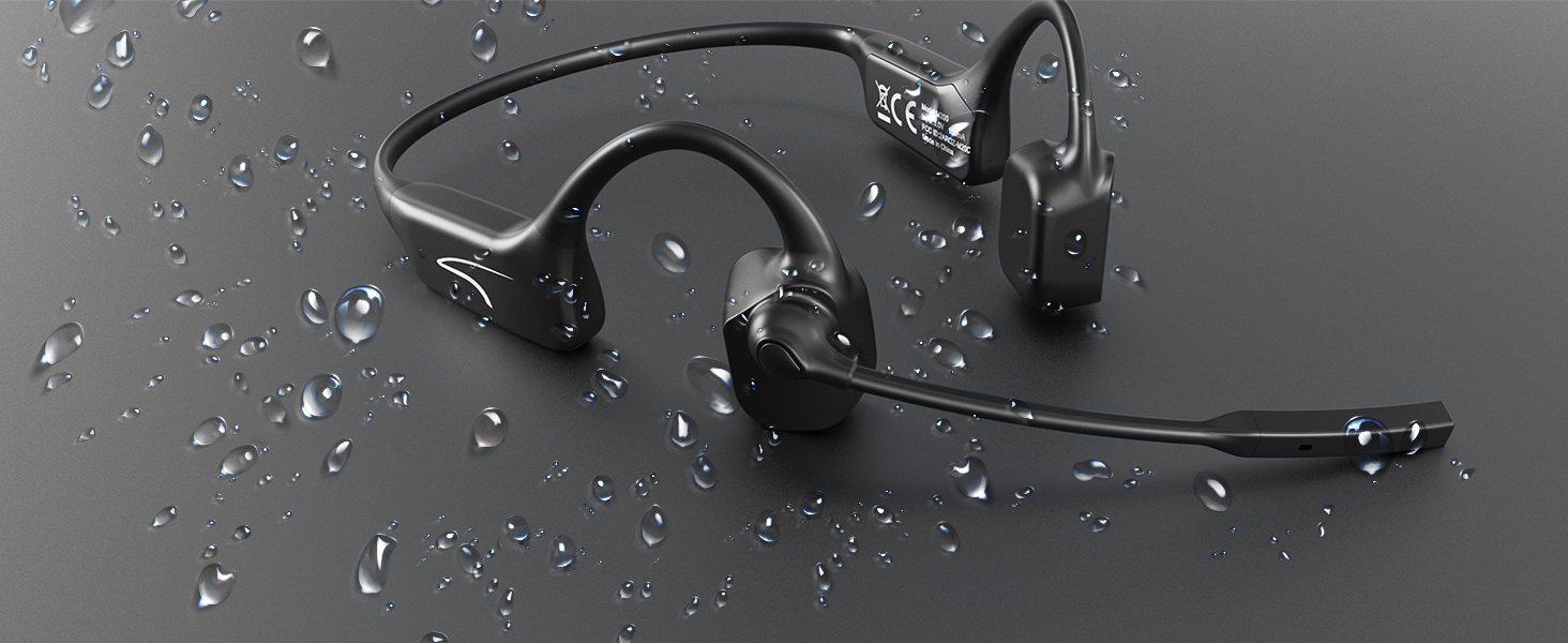 Amazon.com: MAIRDI Bone Conduction Headphone with Mic Boom, with USB ...