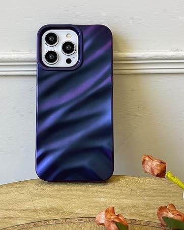 Amazon.com: QLTYPRI Compatible with iPhone 15 Pro Case, Cute Wave Water Ripple Pattern Case for ...