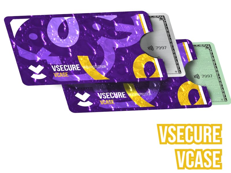 Amazon.com: VCase RFID Card Holder, Set of 5 RFID Blocking Sleeves, Credit Card Holder, Debit ...