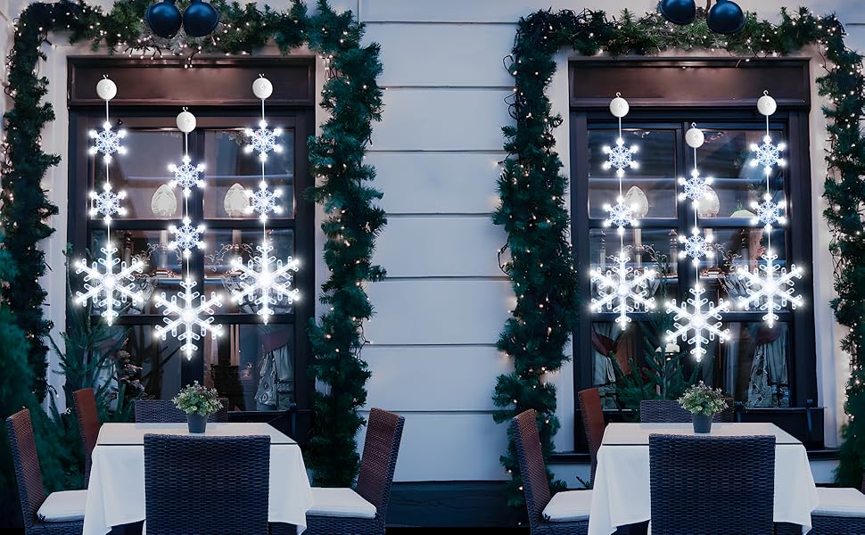 Amazon.com: LYUBASA Timer 3Pack Christmas Window Lights Decorations ...