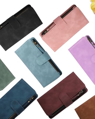 Amazon.com: RANYOK Compatible with iPhone 16 Pro Max Wallet Case - PU Leather Wallet Case for ...