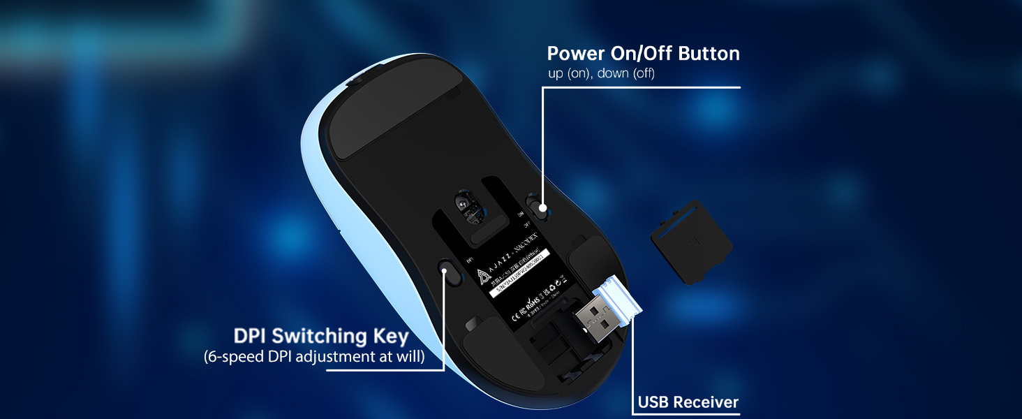 Amazon.com: Ajazz AJ159 Dual Mode Lightweight Gaming Mouse with Type C Wired and USB Receiver ...