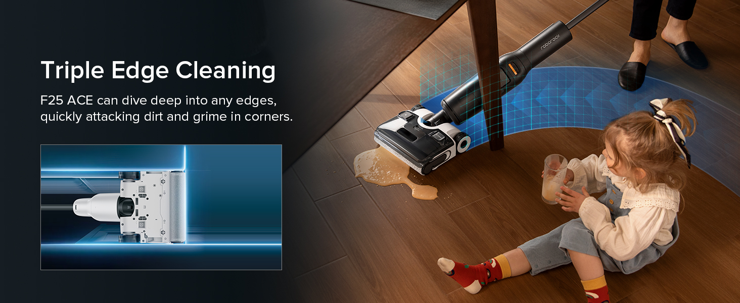 Amazon.com: roborock F25 ACE Wet Dry Vacuum Cleaner, Cordless Vacuum Mop All in One for Hard ...