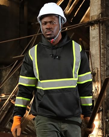 Amazon.com: Work Safety Sweater High Visibility Construction, Class 3 Hi Vis Reflective ...