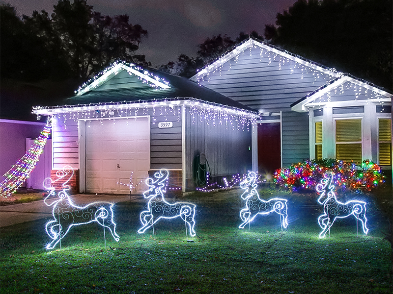 132 ft 1280 LED Icicle Lights Outdoor - Plug in 8 Modes Twinkle Lights ...