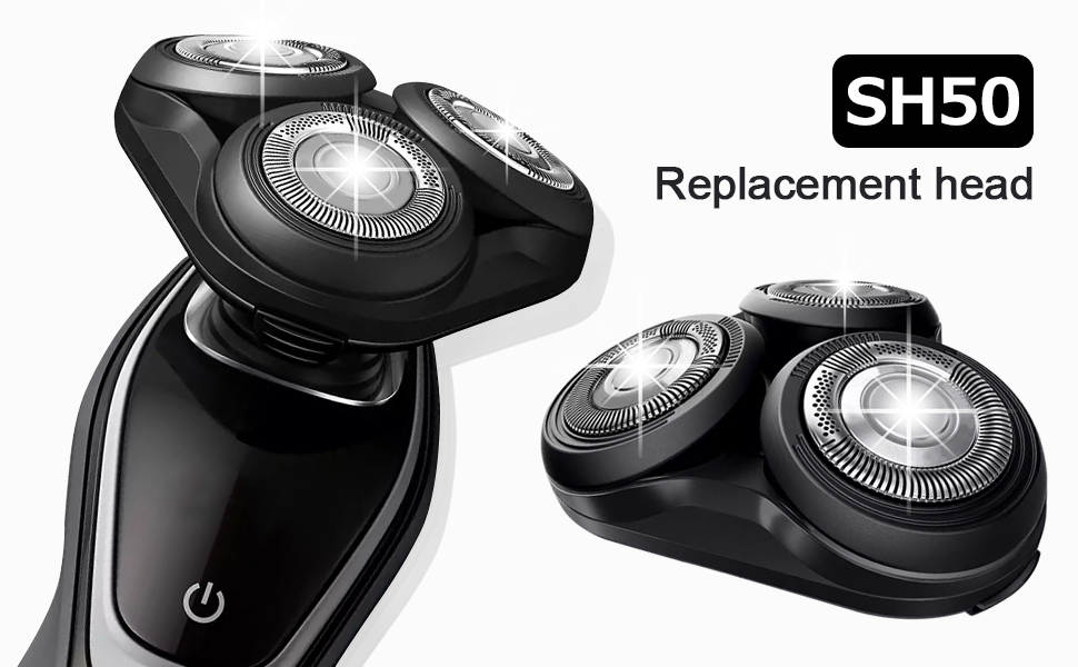 SH50 Replacement Whole Heads Fit for Philips Norelco Series 5000 Razor Heads Blades,Compatible ...