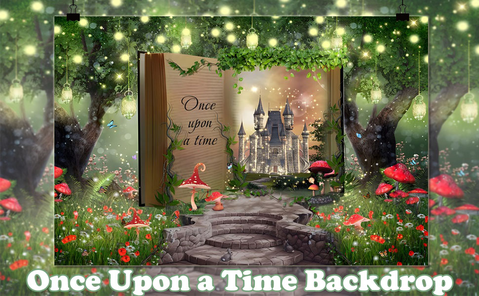 Amazon.com : Yeele 15x10ft Once Upon a Time Backdrop Spring Enchanted ...