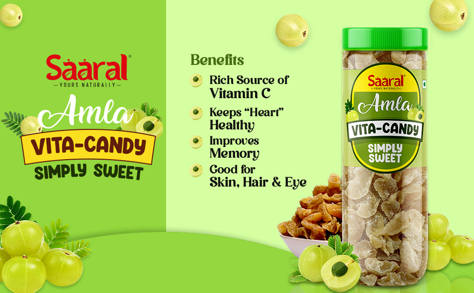 Saaral Amla Simply Sweet Dry Candy - Pack of 2 (Each 250gms) : Amazon.in: Grocery & Gourmet Foods