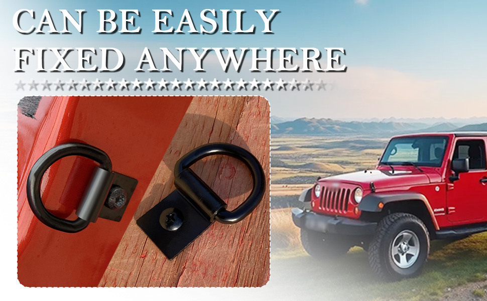 Amazon.com: 4PCS D Rings Heavy Duty & Tie Down Anchor with a Robust 1500 Pound,Trailer Tie Down ...