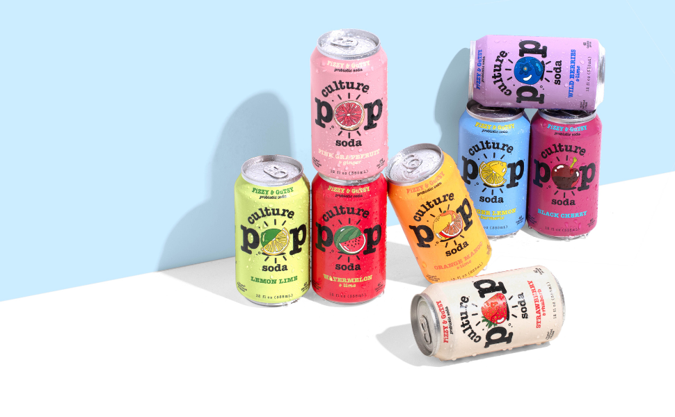 Amazon.com : Culture Pop Soda, Lemon Lime, Probiotic Low Sugar Soda, Sparkling Juice Alternative ...