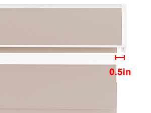 Amazon.com: Changshade Custom Size Cordless Zebra Roller Shades, Blackout(85%) Dual Layer Roller ...