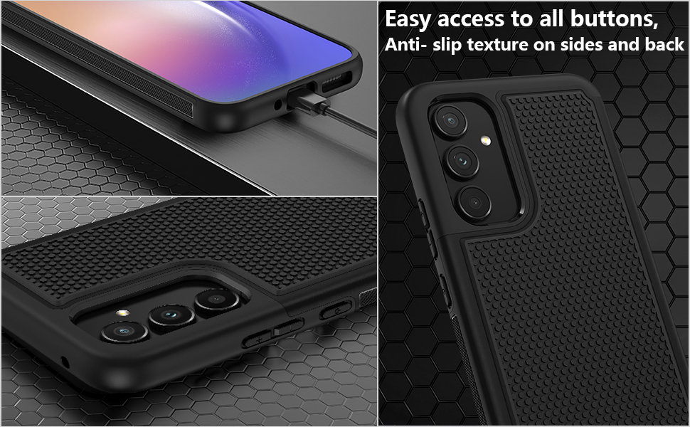 FNTCASE for Samsung A54 5G Phone Case: Dual Layer Shockproof Drop Protection Case - 360 Military ...