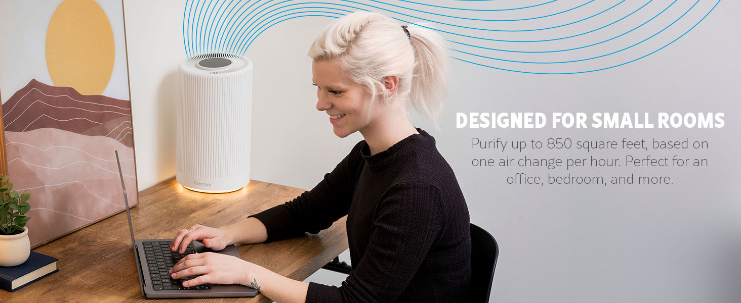 Amazon.com: Kenmore PM1005 Air Purifier with H13 True HEPA Filter, Covers Up to 850 Sq.Foot ...