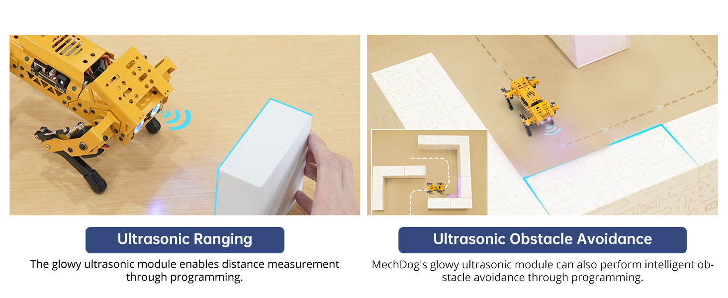 Amazon.com: MechDog Robot Dog for Arduino Python Scratch microbit Starter Robot Kit AI Vision ...