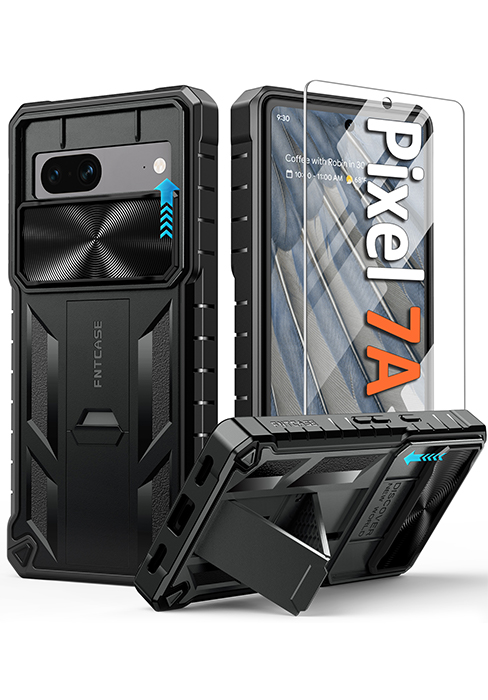 FNTCASE for Google Pixel 7a Case : Dual Layer Protective Shockproof Cover & Matte Textured ...