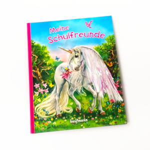 Meine Schulfreunde: Einhorn - mit Mähne auf dem Cover (Freundebuch für die Schule: Meine ...