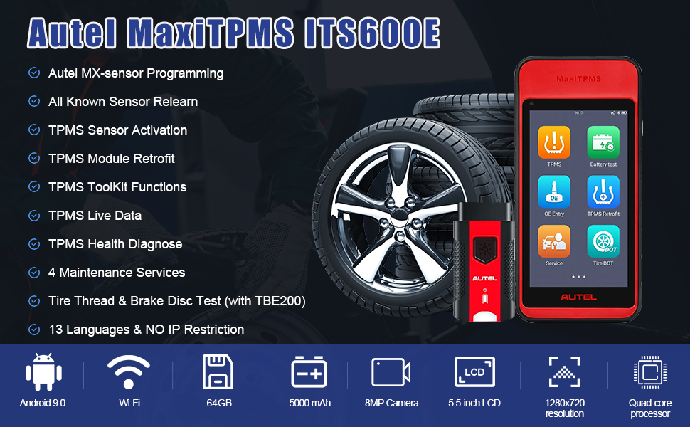Amazon.com: Autel MaxiTPMS ITS600 (E) TPMS Programming Tool, 2024 ...