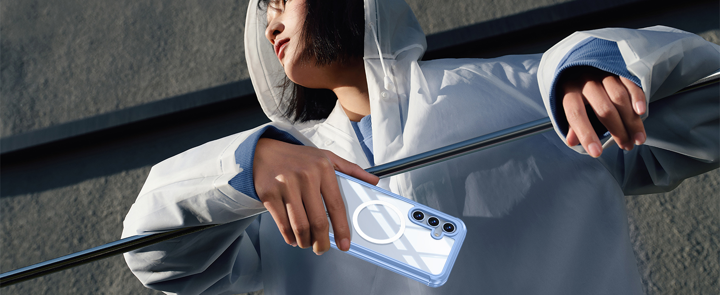 Amazon.com: Oneagle Magnetic for Samsung Galaxy A55 5G Case[360°Full Body Drop-Proof][Built-in ...