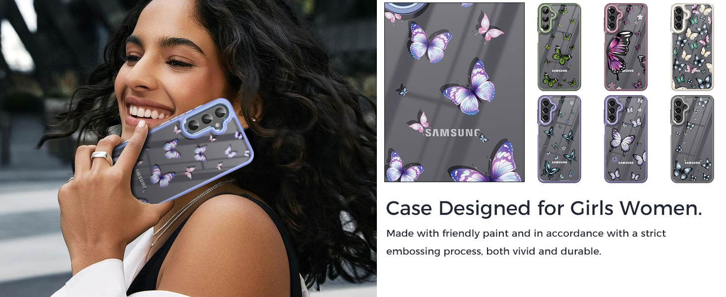 Amazon.com: CASBST for Samsung Galaxy A35 5G Case with 2X Screen Protector and A Camera Lens ...