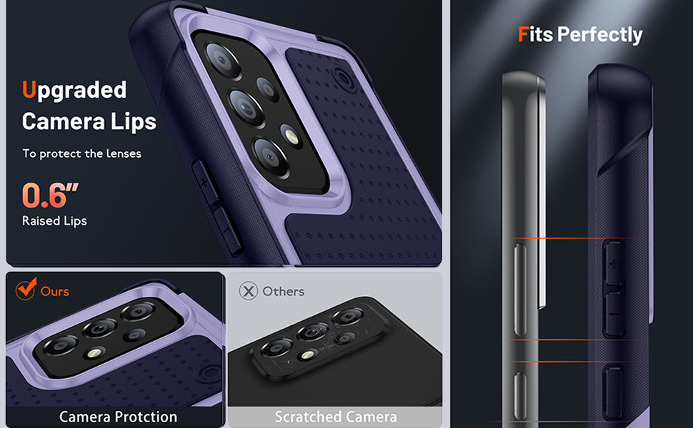 Amazon.com: TORRTOWAY Designed for Samsung Galaxy A52 5G Case 2 in 1 Gift Militay Grade Drop ...