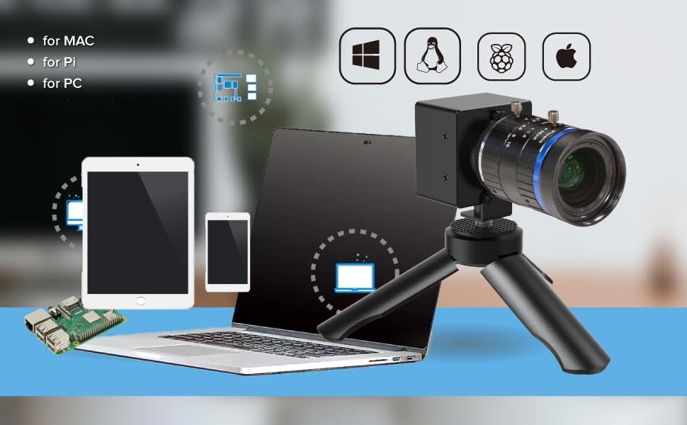 Amazon.com: Arducam USB 3.0 Camera, 90FPS High-Speed 4K USB Camera Module, 8.3MP Manual Focus ...