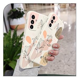 Amazon.com: LEECG for Galaxy A13 5G Phone Case, for Samsung A13 5G Case Morandi Flowers Pattern ...
